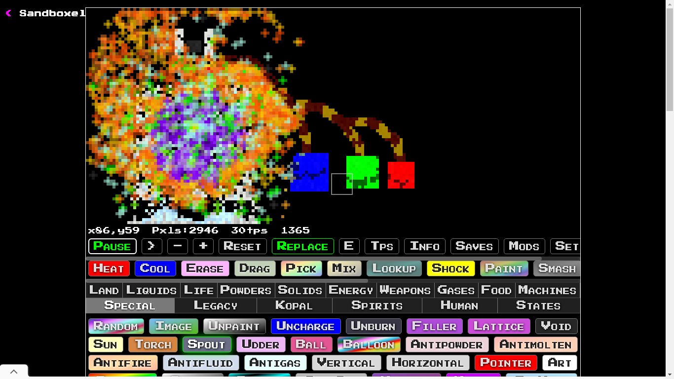 upgraded version of @ryan 🪱 nuclear reactor - 🚨 R74n / Sandboxels