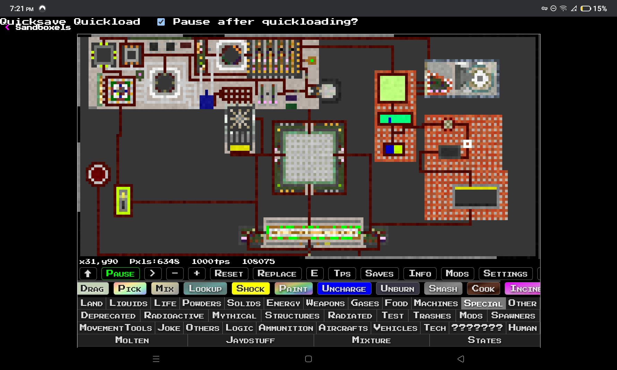 And cook or nuke it - 🚨 R74n / Sandboxels
