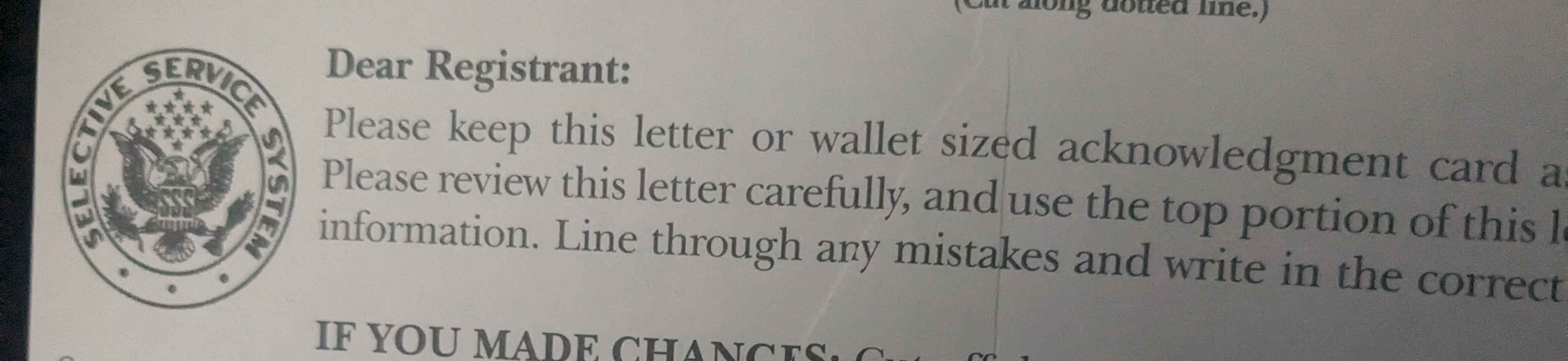 guys!! im legally eligible for the us military draft,,,is this a ...