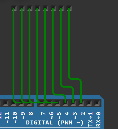 Pins 2 and 3 on arduino uno R3 can use "fancy interrupts" ("INT"). You ...