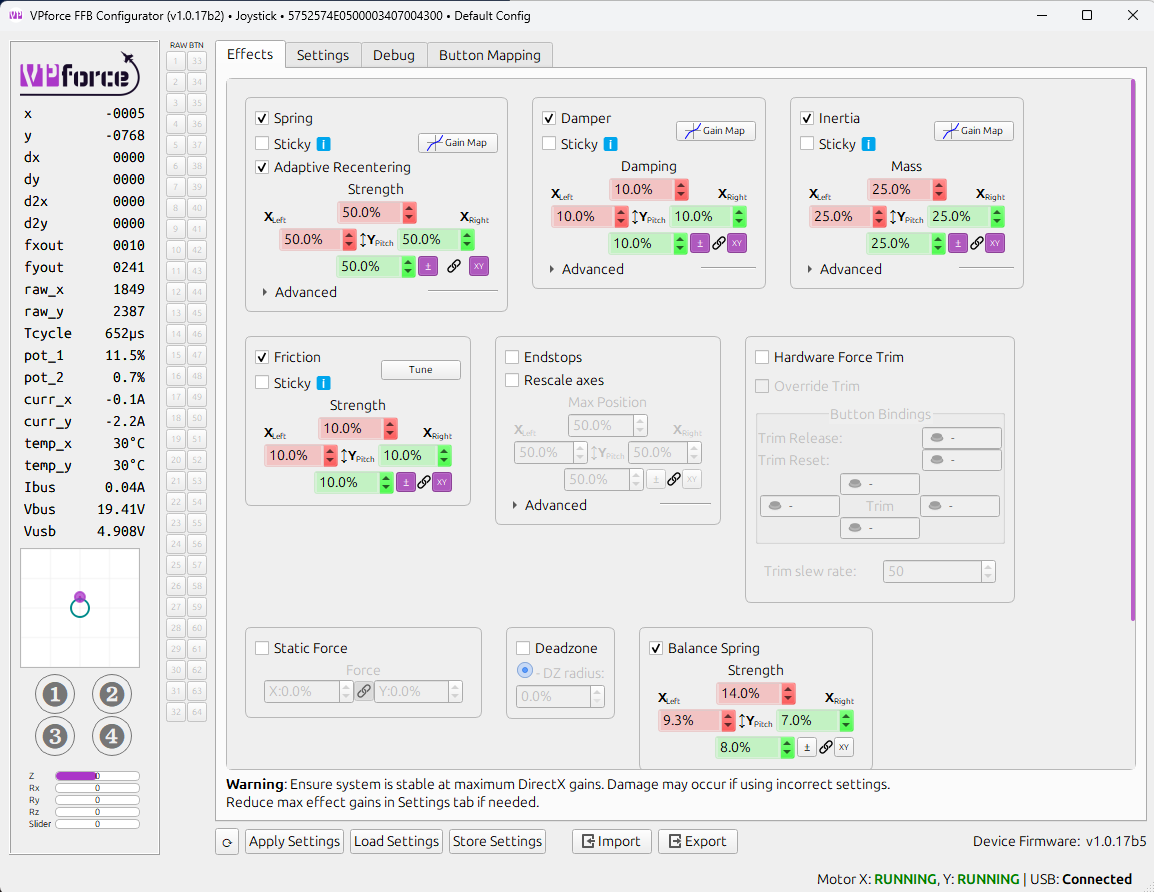 That isn't much force total but inside normal deviation I would say. Force compensation could be ...