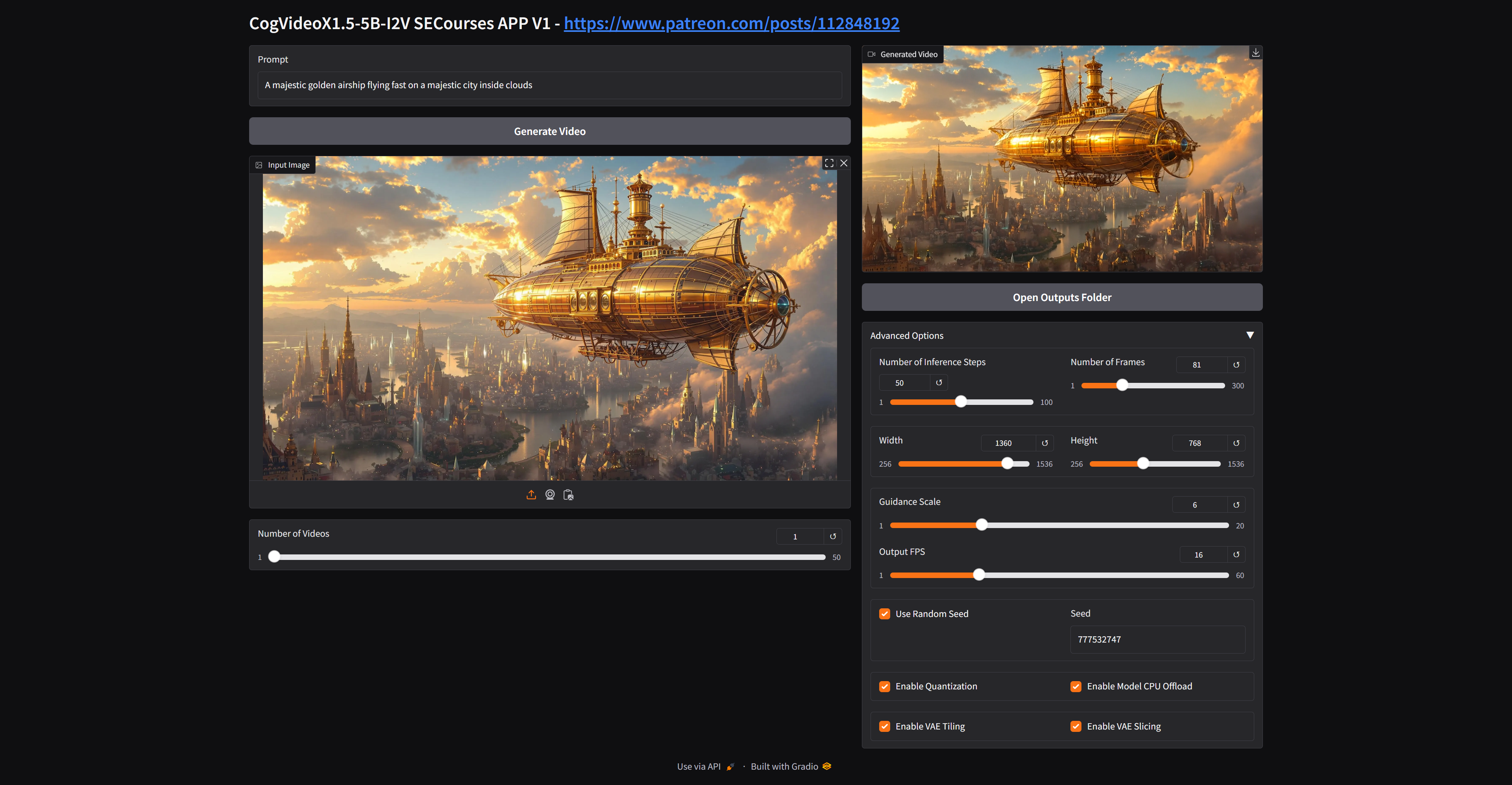 used image for comparison if anyone wants - A majestic golden airship flying fast on a majestic ...