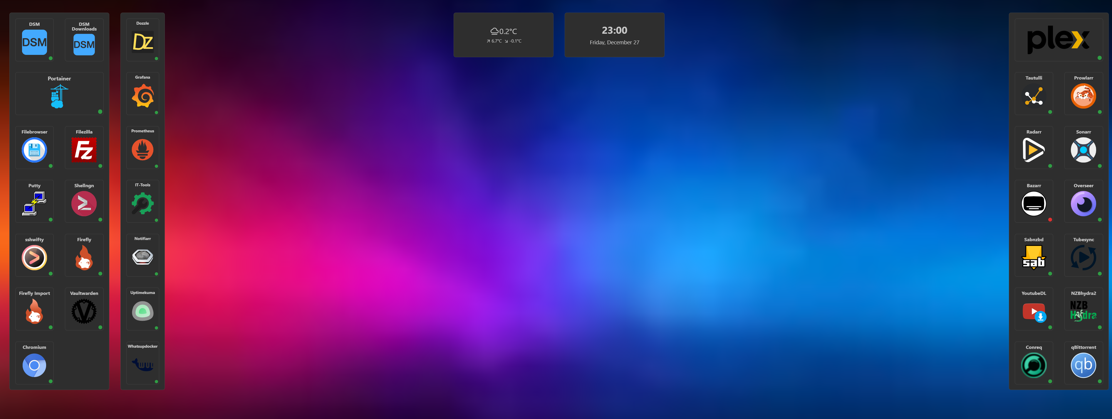 background on beta image - Homarr