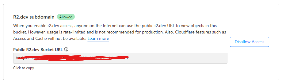 You need to presign the url first see: https://developers.cloudflare.com/r2/examples/aws/aws-cli ...