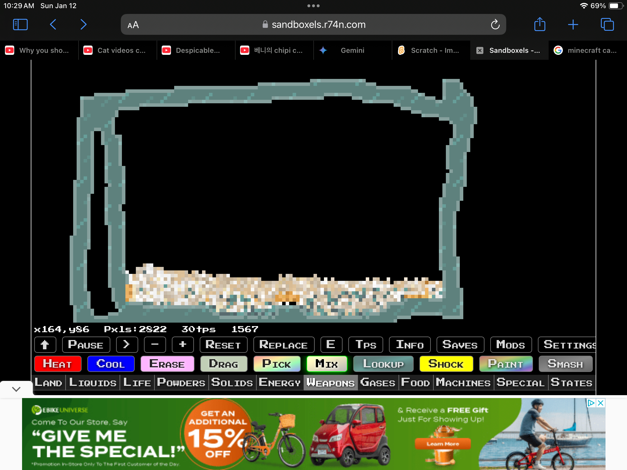 I tried to make a Minecraft cake recipe - 🎃 R74n / Sandboxels