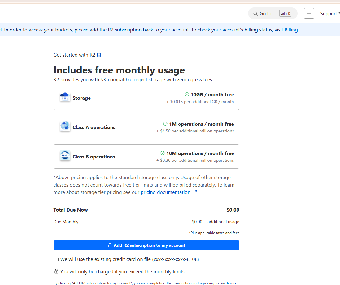 why my r2 bucket can't open , cloudflare charge my billing already two time - Cloudflare Developers