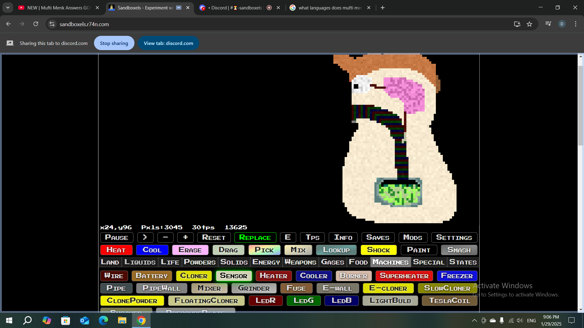 mine doesnt have anose pipe - 🚨 R74n / Sandboxels