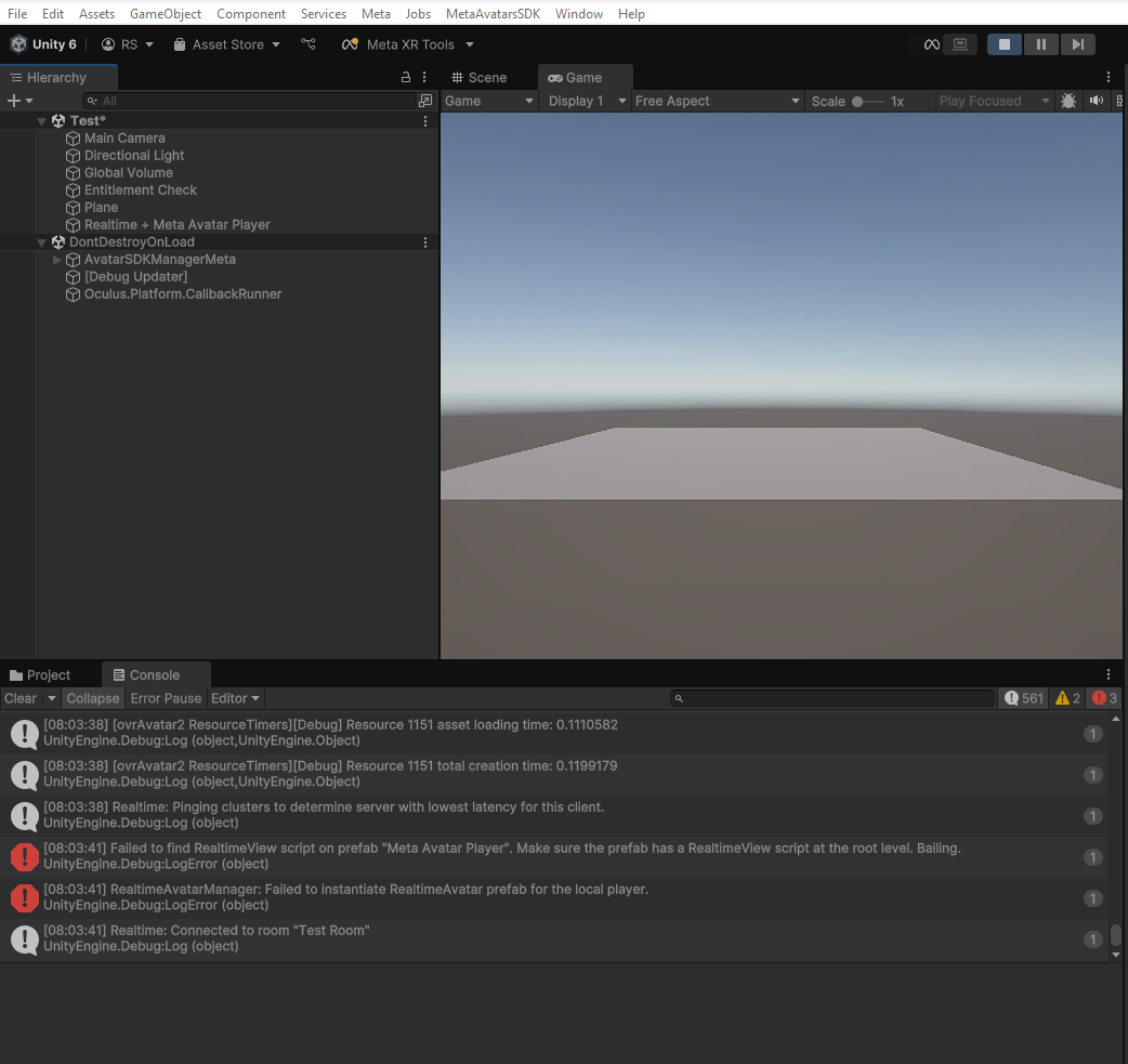 @Max I am Integrating Meta Avatar SDK with Normcore . I followed this docs : https://docs ...