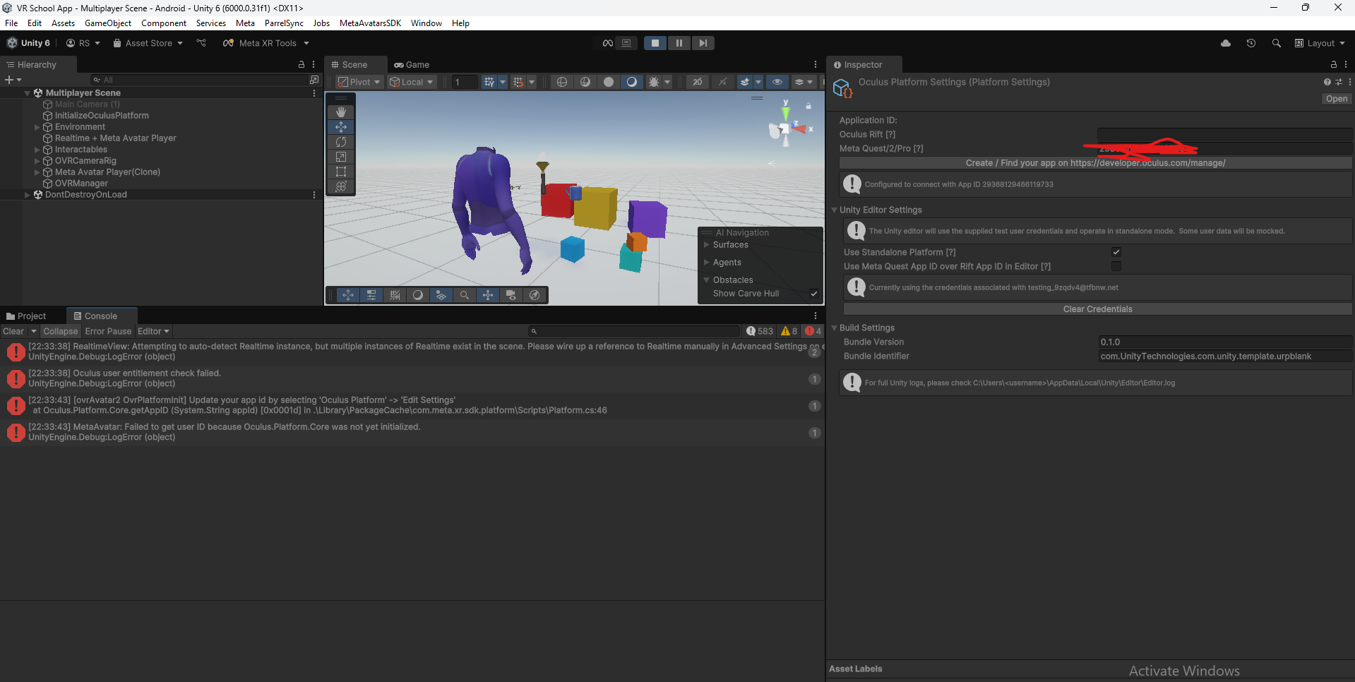 Initially it was ok in Unity Editor like a girl avatar was coming .. After that in Unity Editor ...