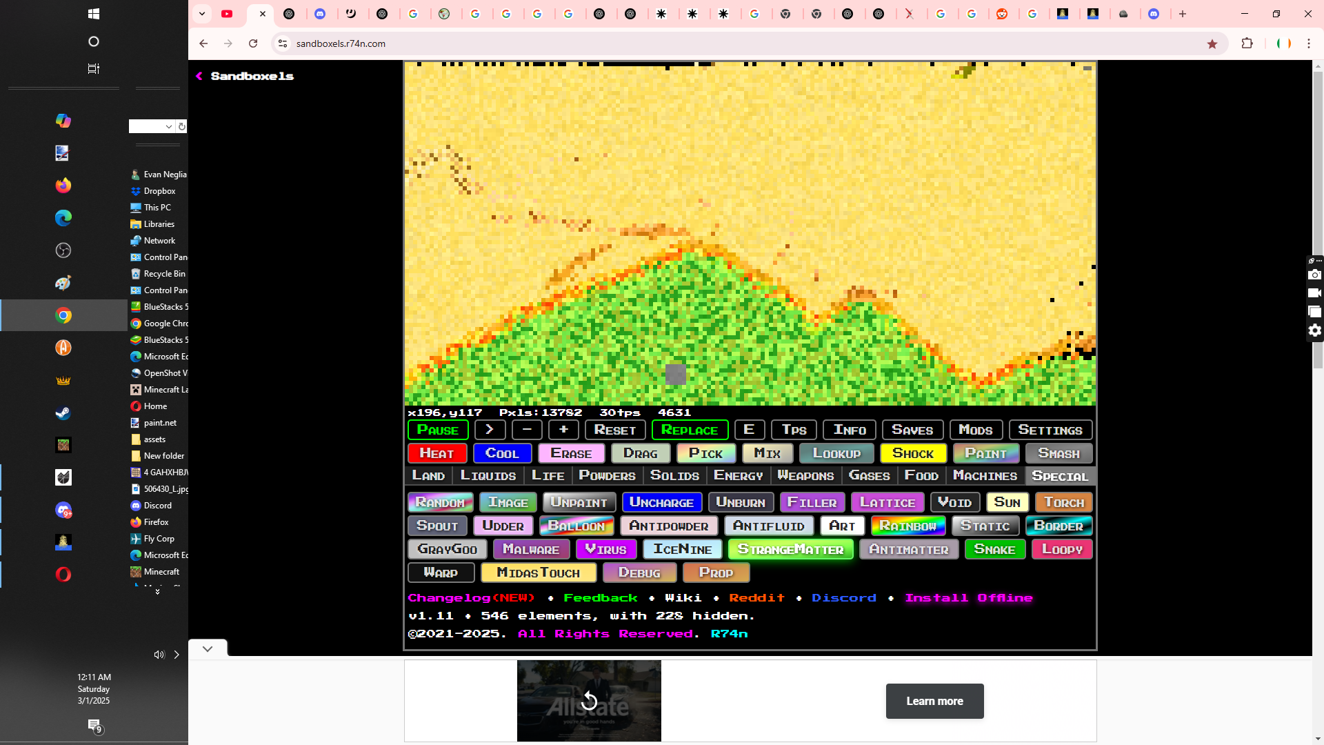 Spray Paint - 🚨 R74n / Sandboxels