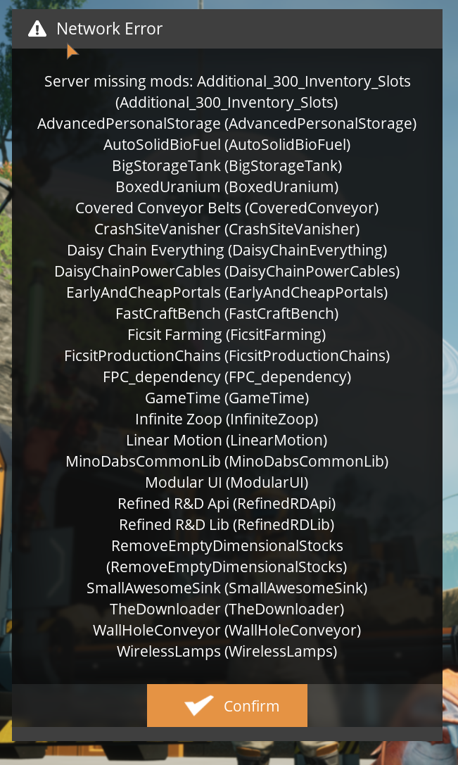 Server missing mods (docker) - Satisfactory Modding