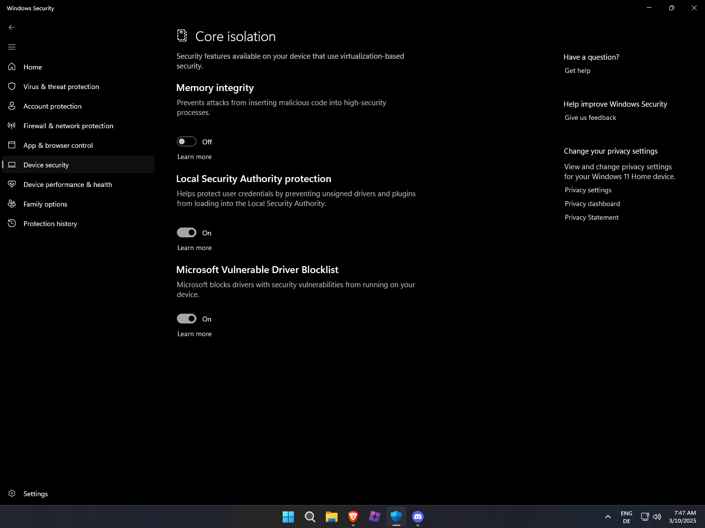 HVCI Error - VALORANT