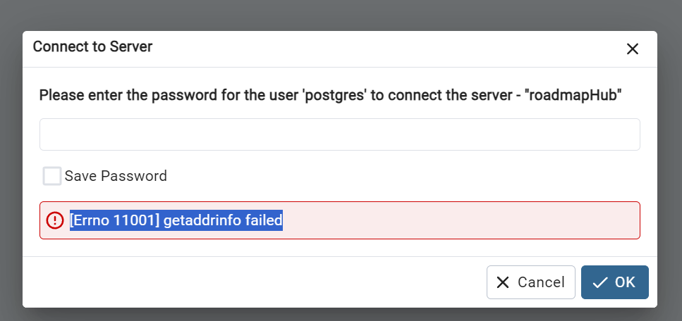 [Errno 11001] getaddrinfo failed - Supabase