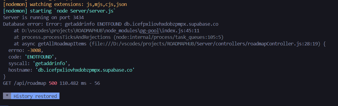 [Errno 11001] getaddrinfo failed - Supabase