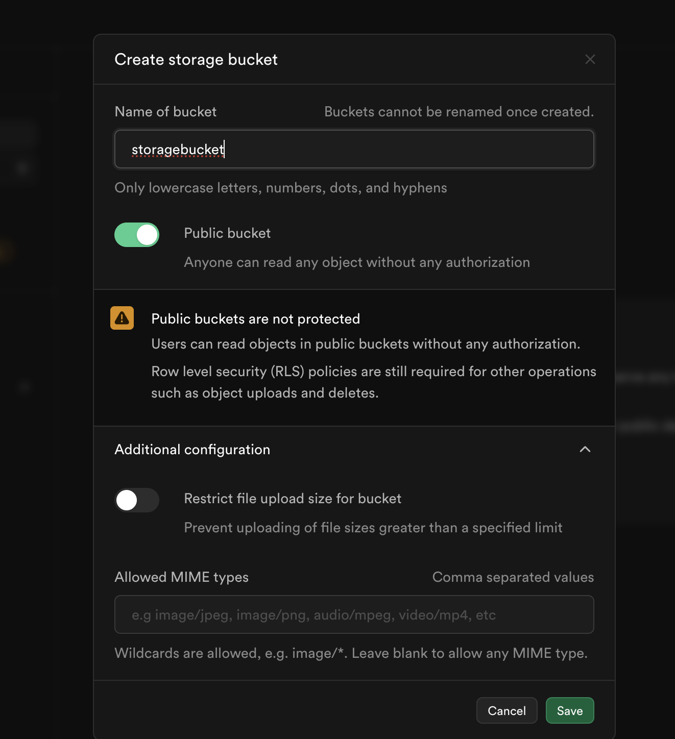 access files over s3 API for self-hosted - Supabase