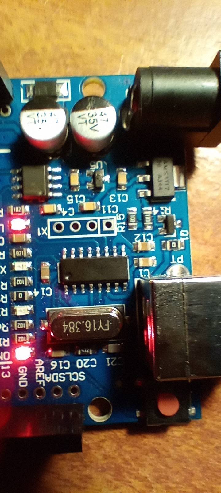 Hello, could it be that component U5 is burned out? - Arduino