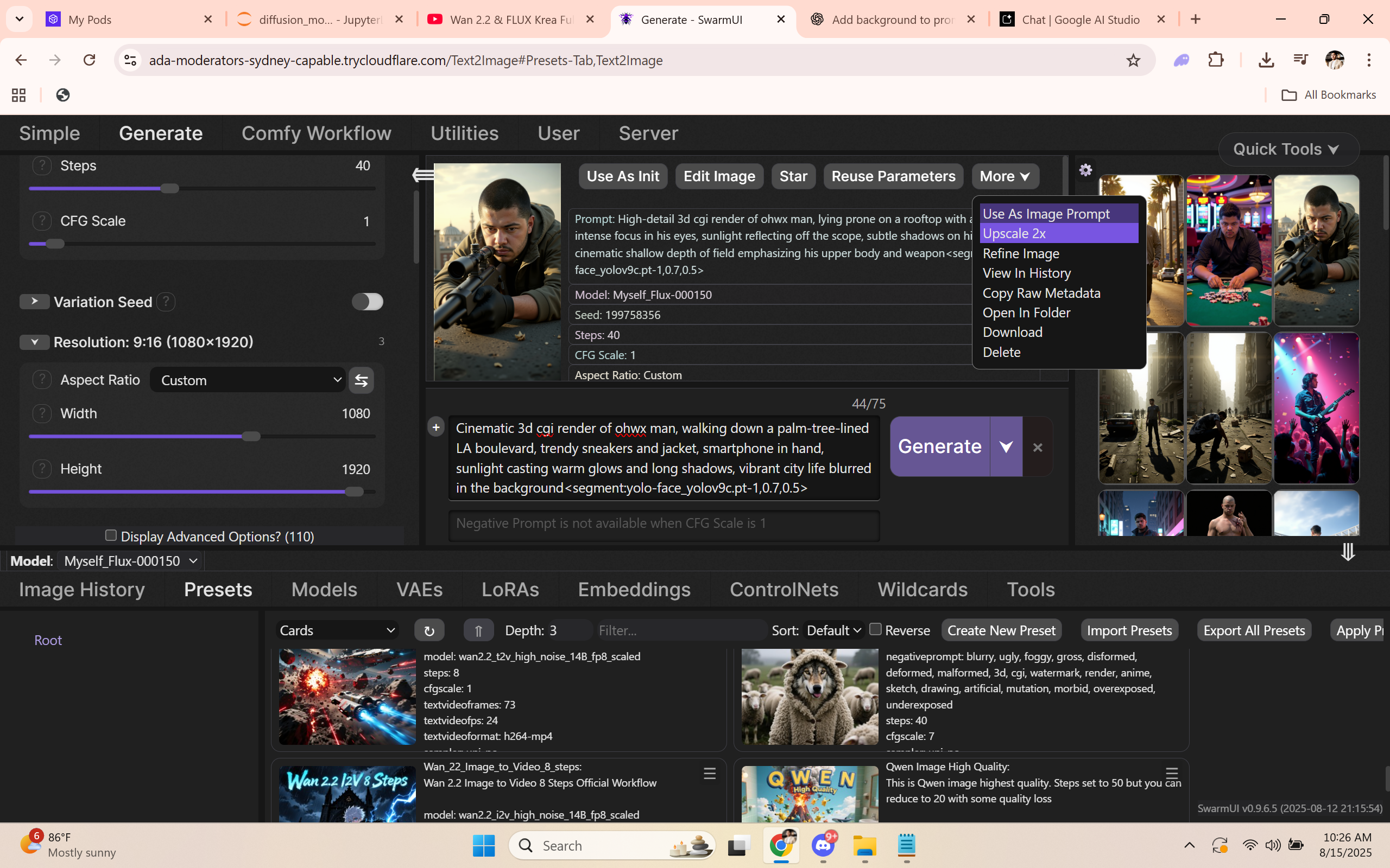 @Furkan Gözükara SECourses the upscale x2 that pops up when i click on ...