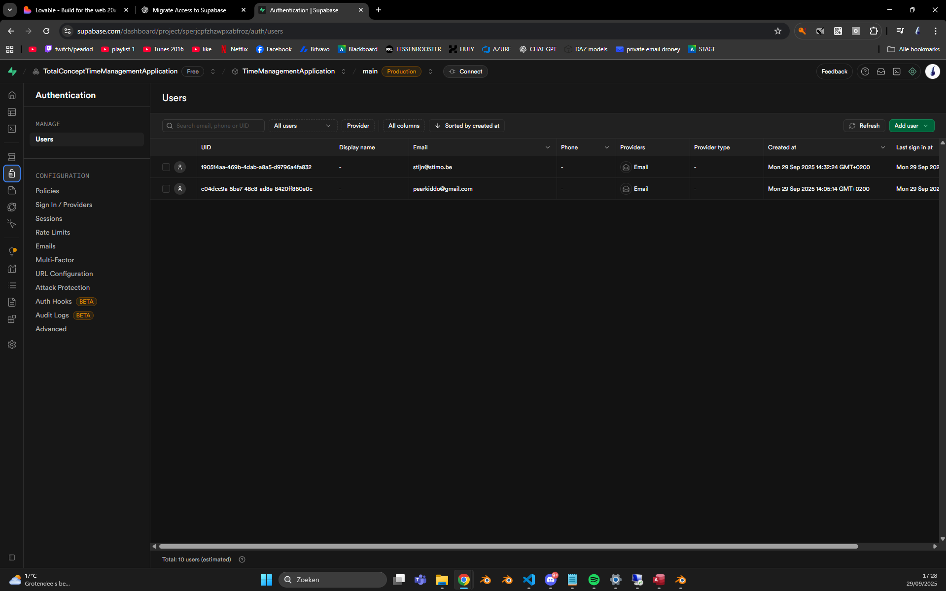 Connecting supabase to existing SQL database/ Microsoft Access - Supabase