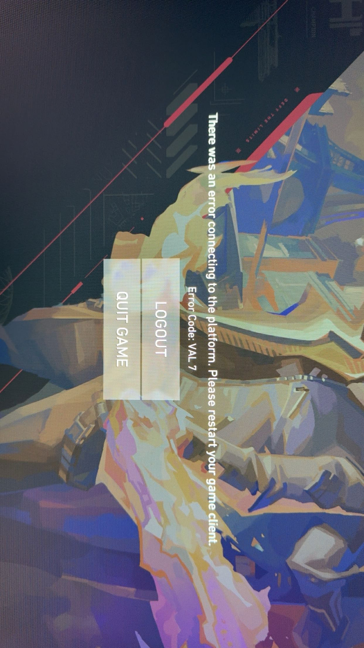 sign in problems - VALORANT