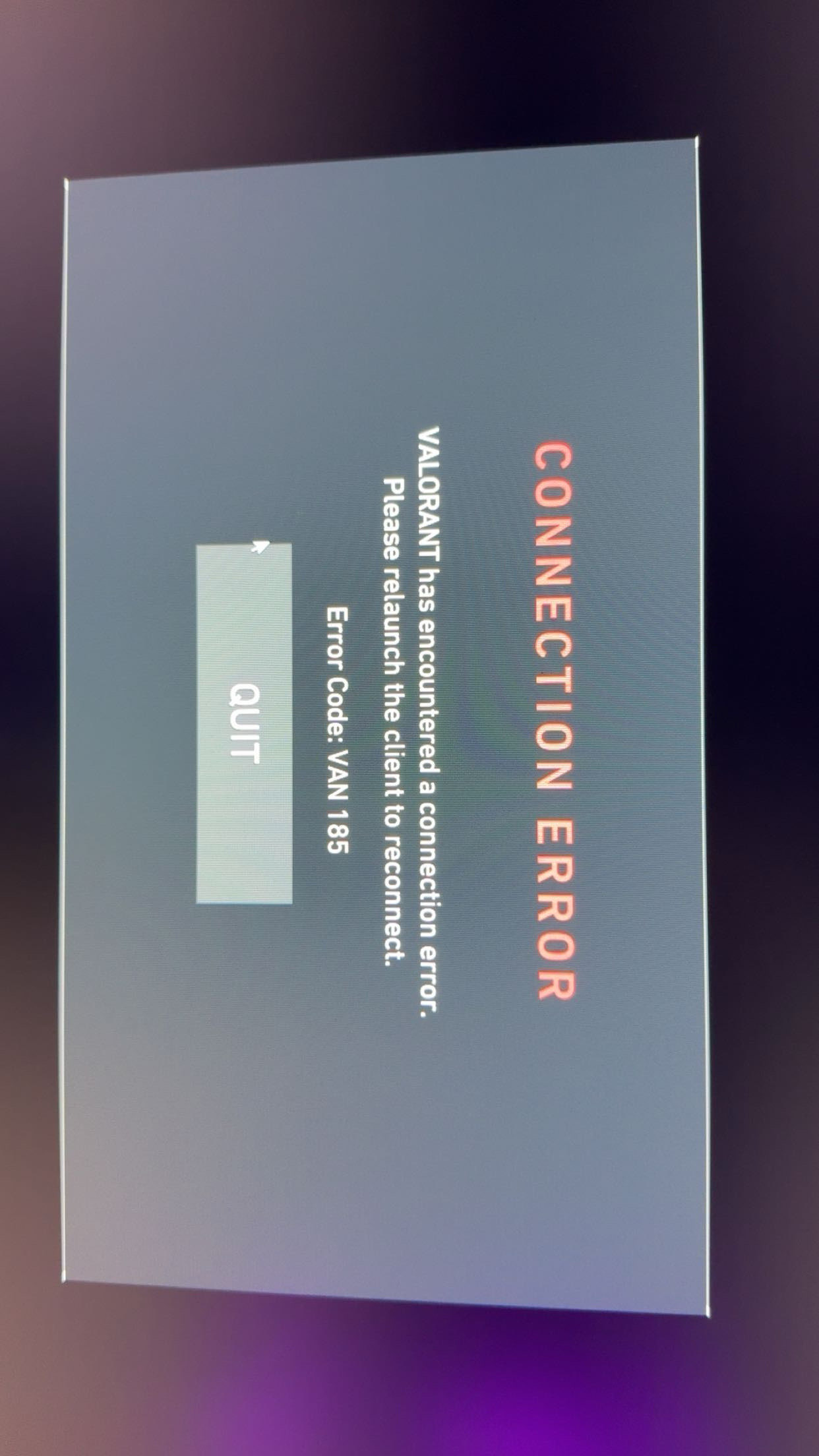 sign in problems - VALORANT