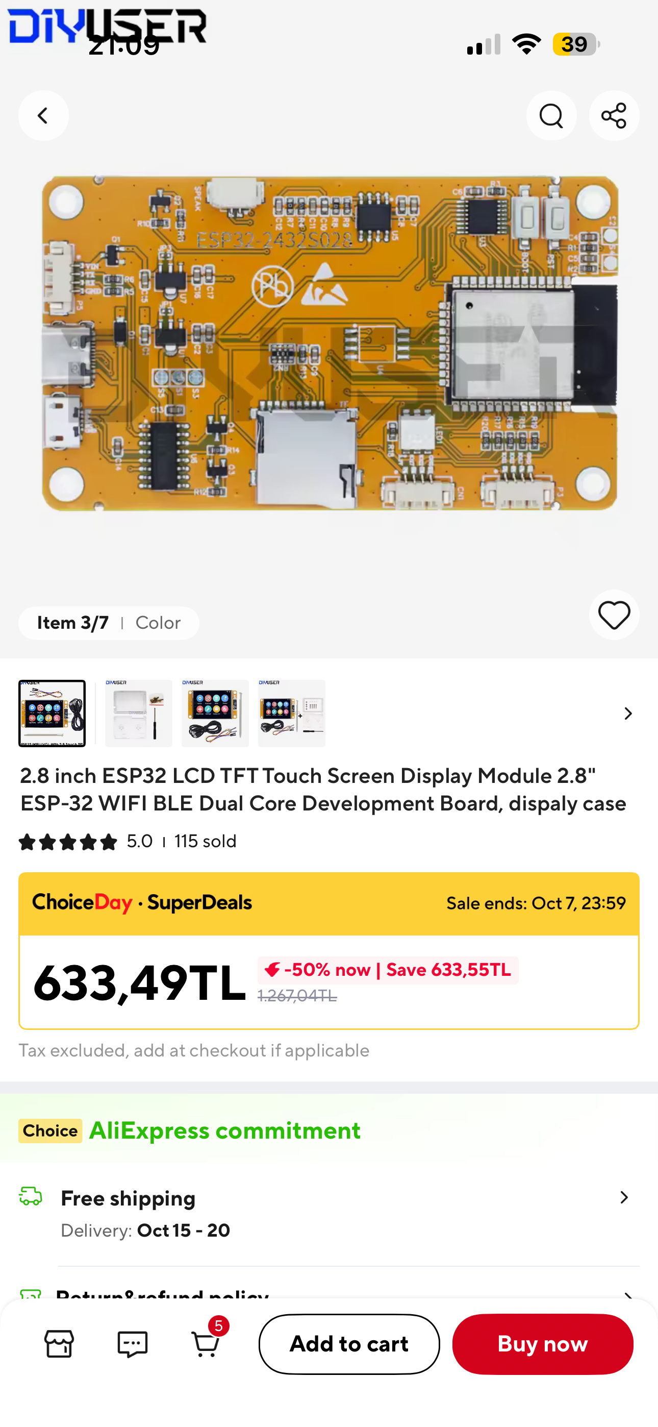 do these esp32 tft screen have pins to be connected to other modules or ...
