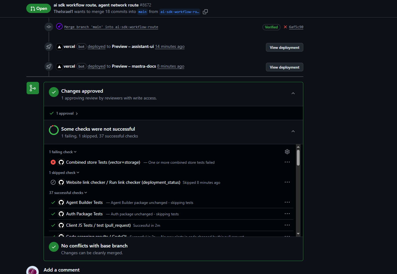 Workflows not returning all steps and output in stream - MastraAI