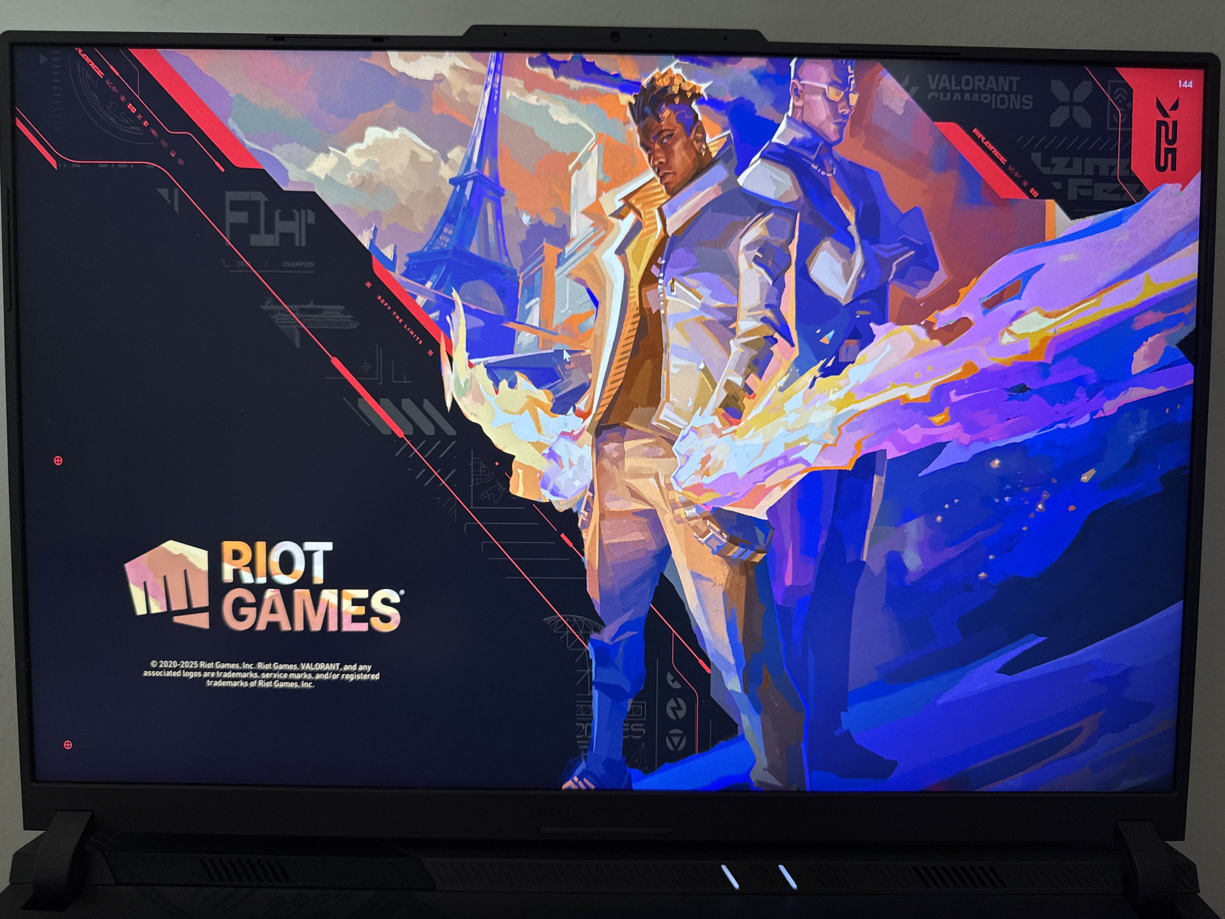 Valorant stuck on Riot games screen and display pauses after that so I ...