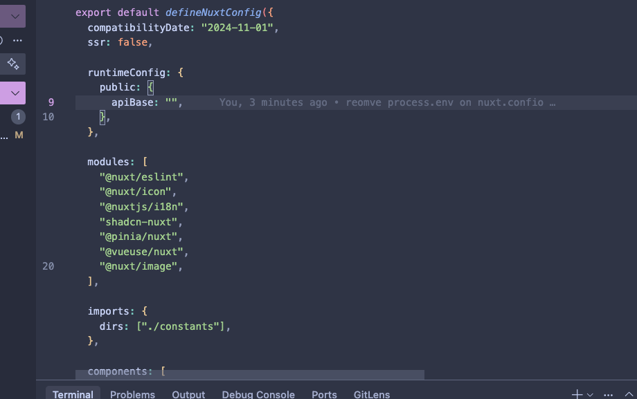 nuxt.config.ts - runtimeconfig - .env - Nuxt