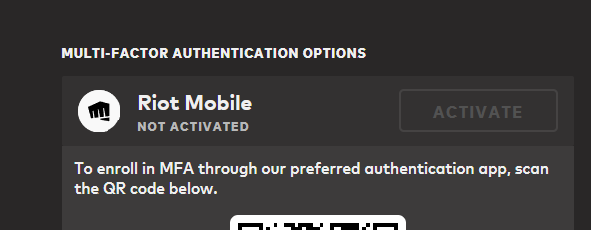 My mobile MFA won't scan in the Riot Mobile app. - VALORANT