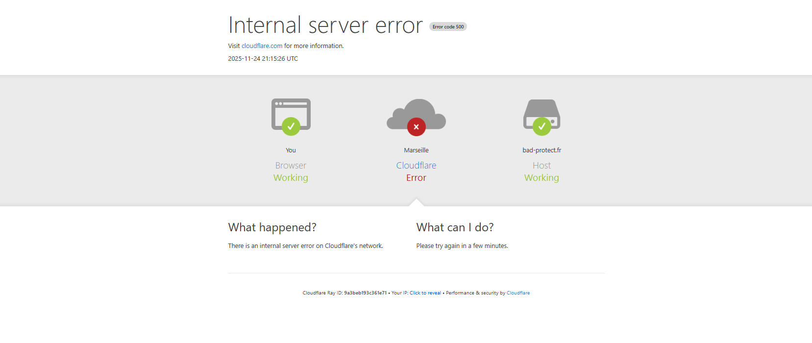 Persistent 500 Internal Error on Marseille Node Following Recent ...