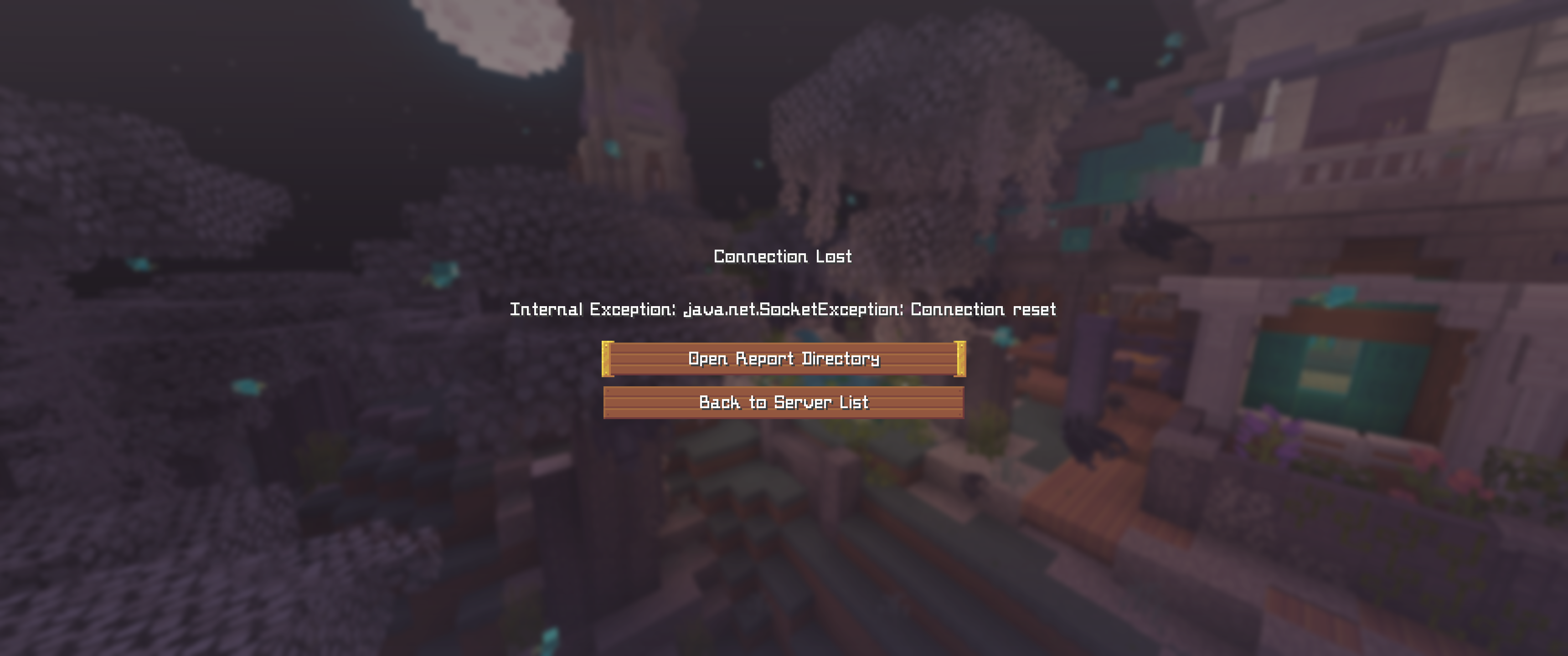 java.net.socketexception - Distant Horizons