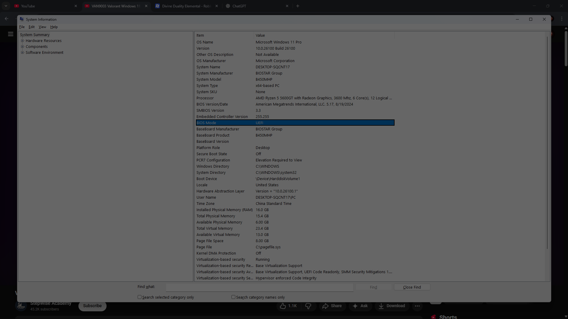 this vanguard requre secure boot i already enable it still not work ...