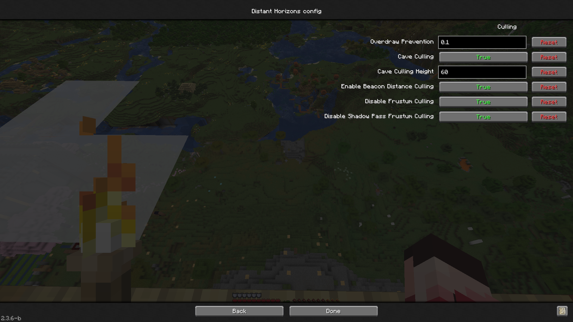 Issue with vanilla rendering - Distant Horizons