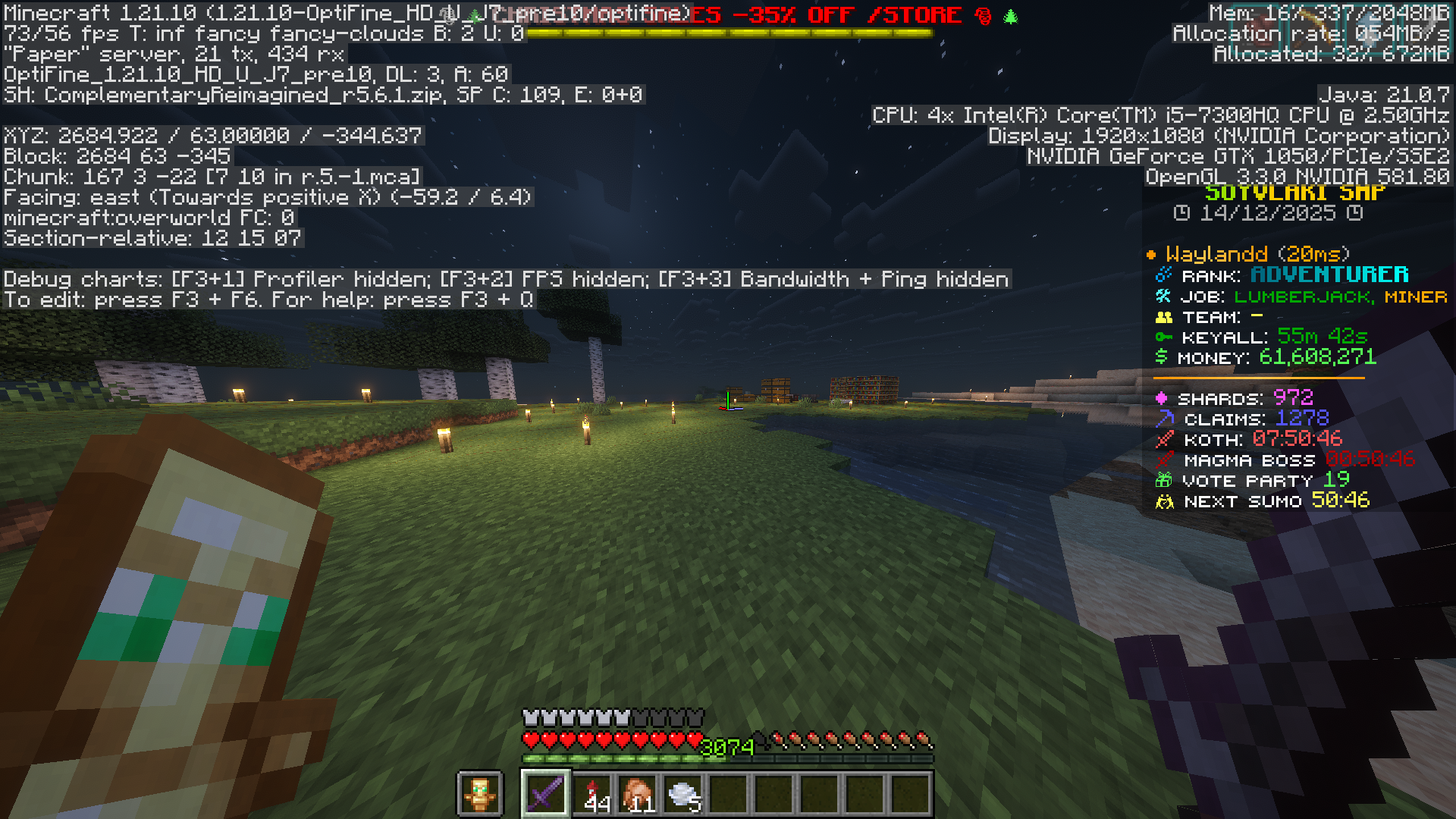 Lower FPS on Iris + Sodium when using Shaders compared to Optifine - The Iris Project