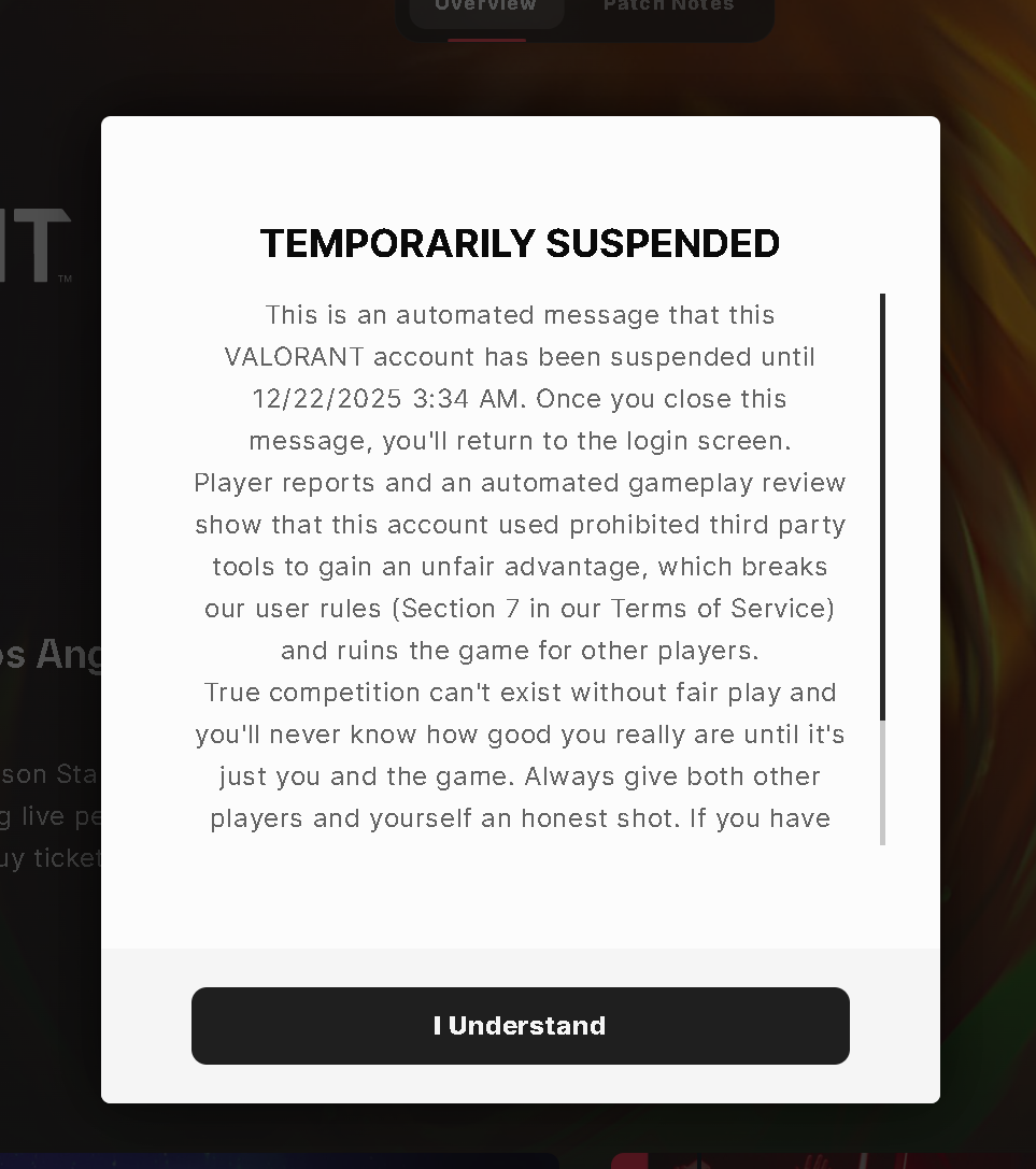 user rules (section 7) - VALORANT