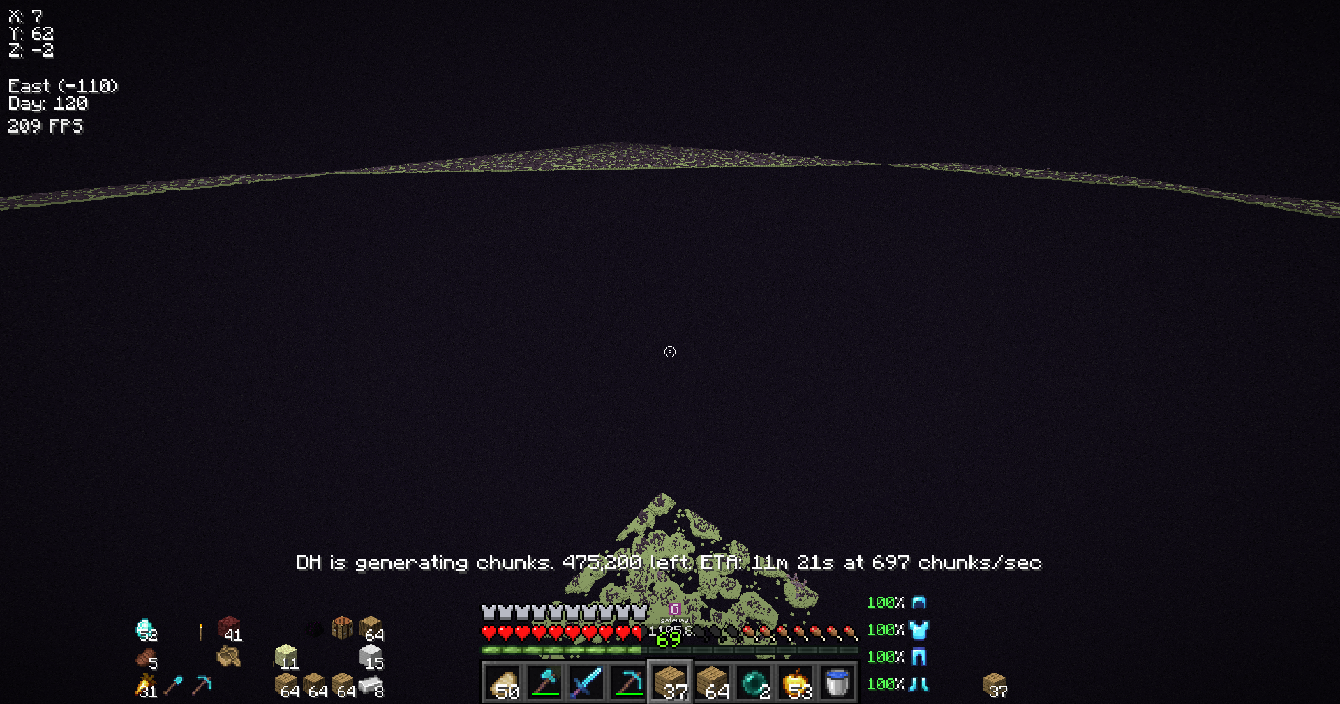 Distant Horizon's end generation broken - Distant Horizons