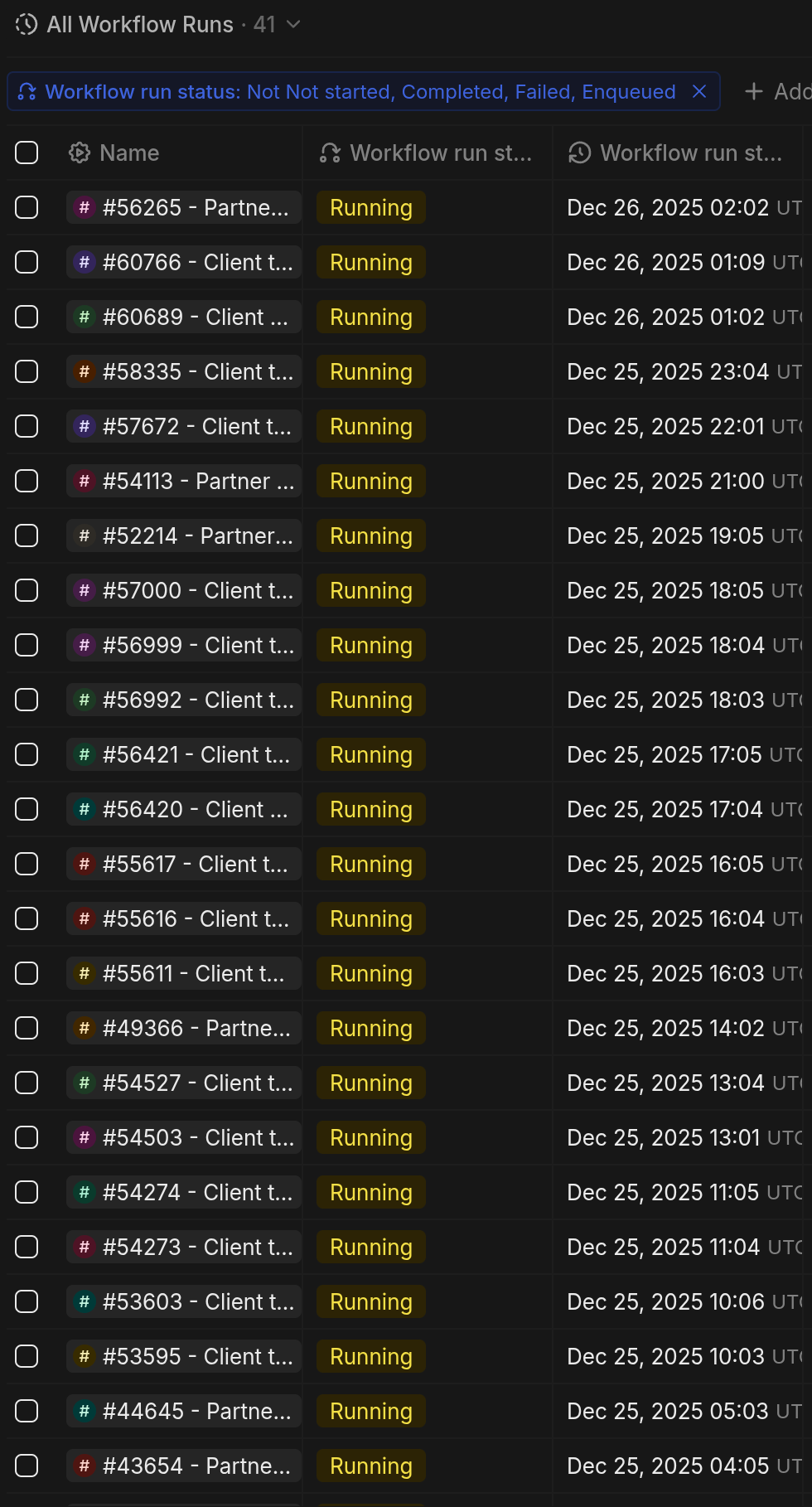 Throttle limit reached / stuck workflow runs - Twenty