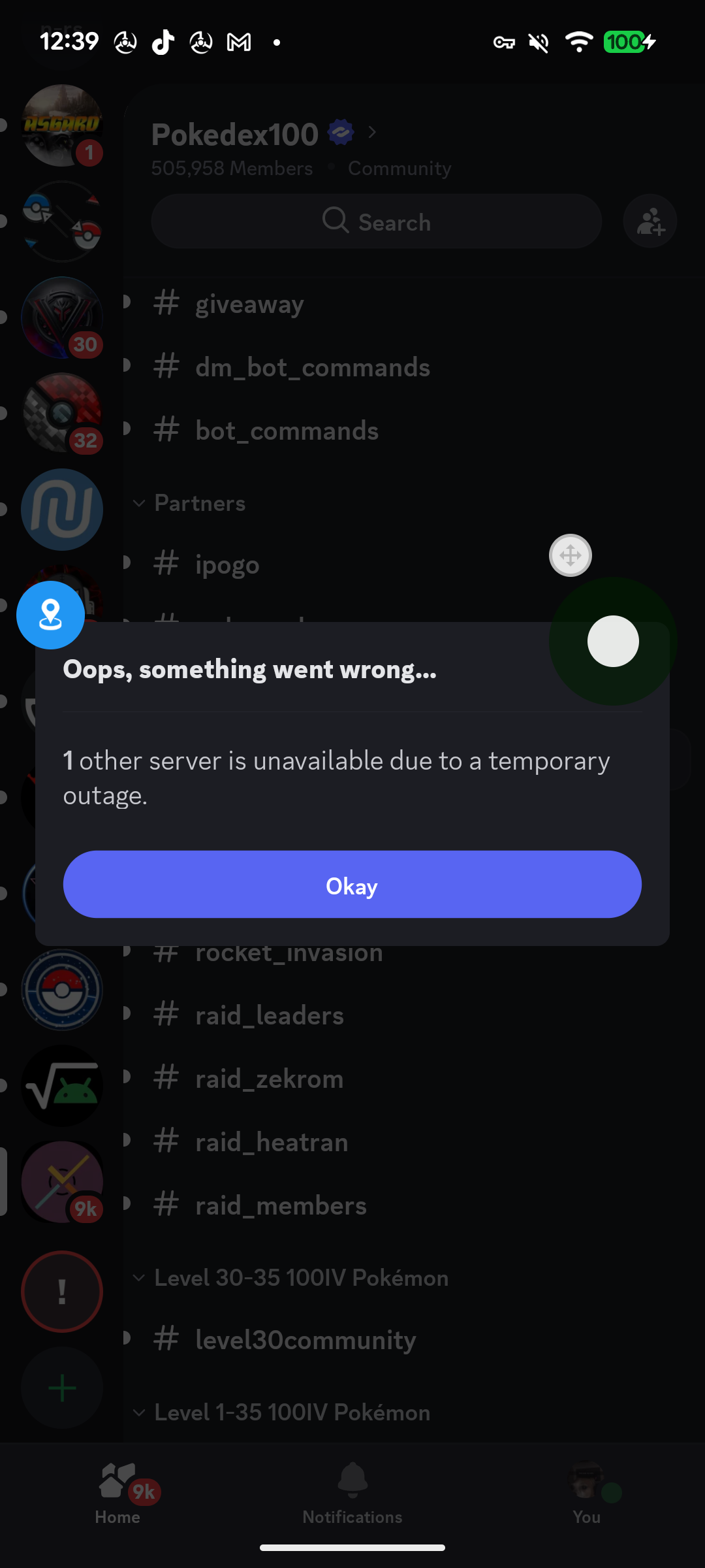Discord server problem - Pokemon GO Coordinates