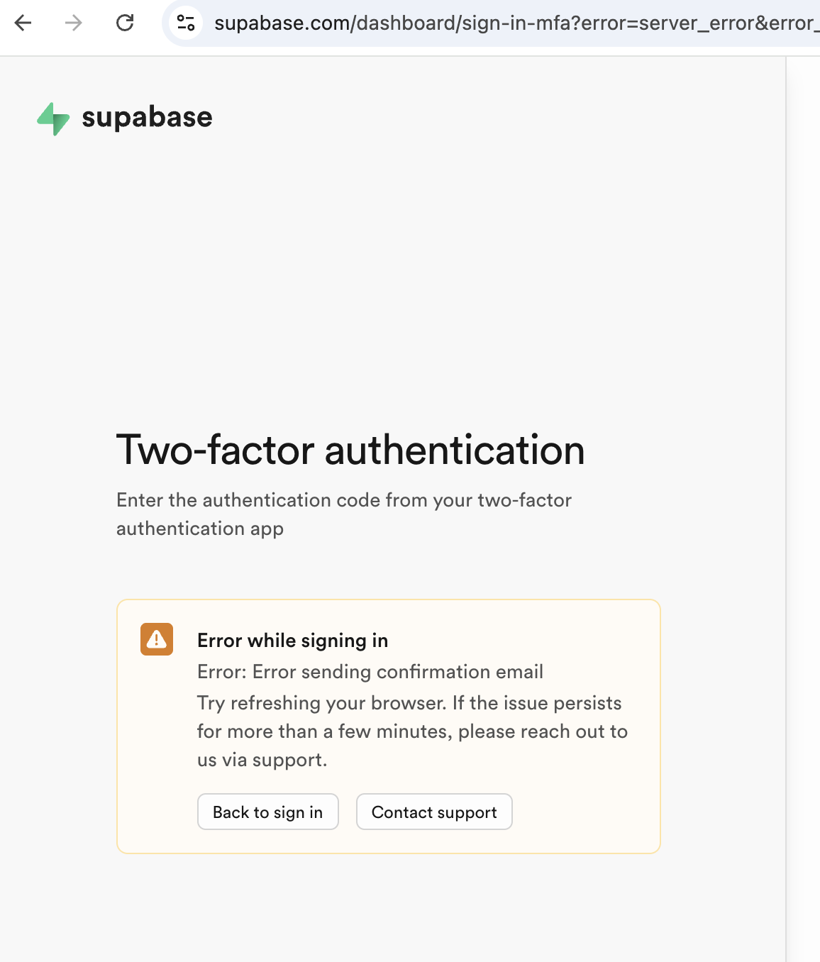 Can't log into my supabase account via github - Supabase