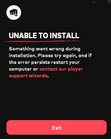 unable to install - VALORANT