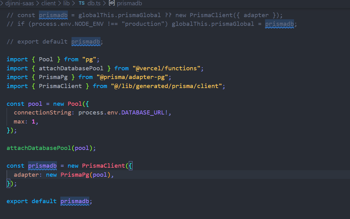 Prisma refuses to work with vercel deploy but works locally - Prisma