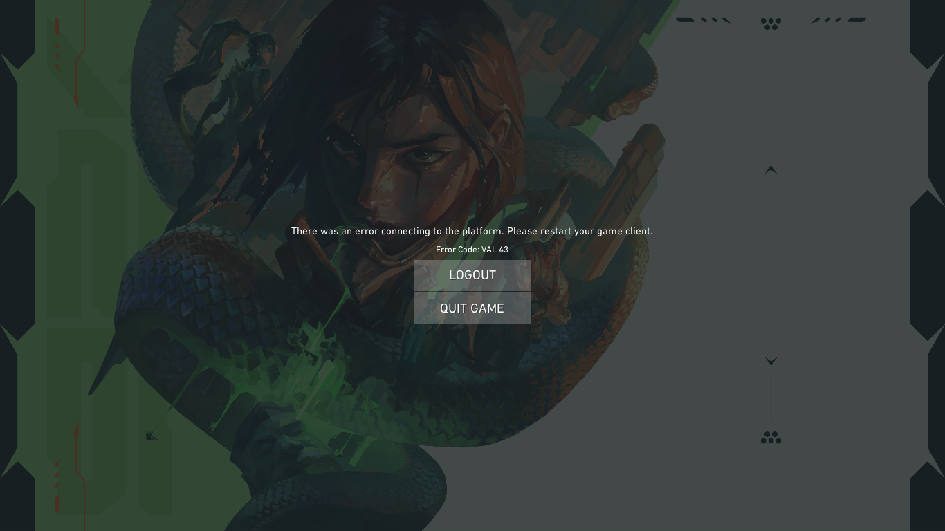 VAL 43 ERROR PLS HELP - VALORANT