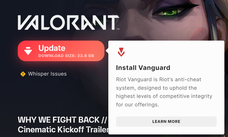 Valorant unable to download - VALORANT
