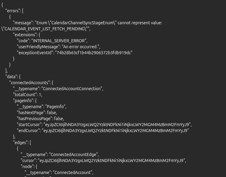 v1.10.0 Facing Message and calender sync enum issue - Twenty