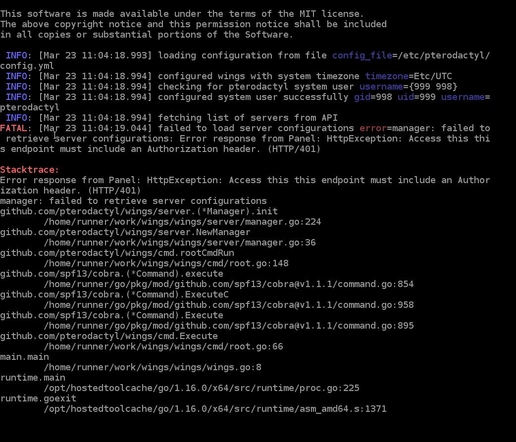 I am editing the MySQL, config file - Pterodactyl Installation Script