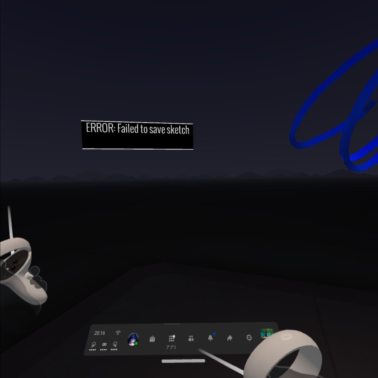 @mikeage Sure. Actually when I open app, there are some errors pop up as well - Open Brush, Open ...