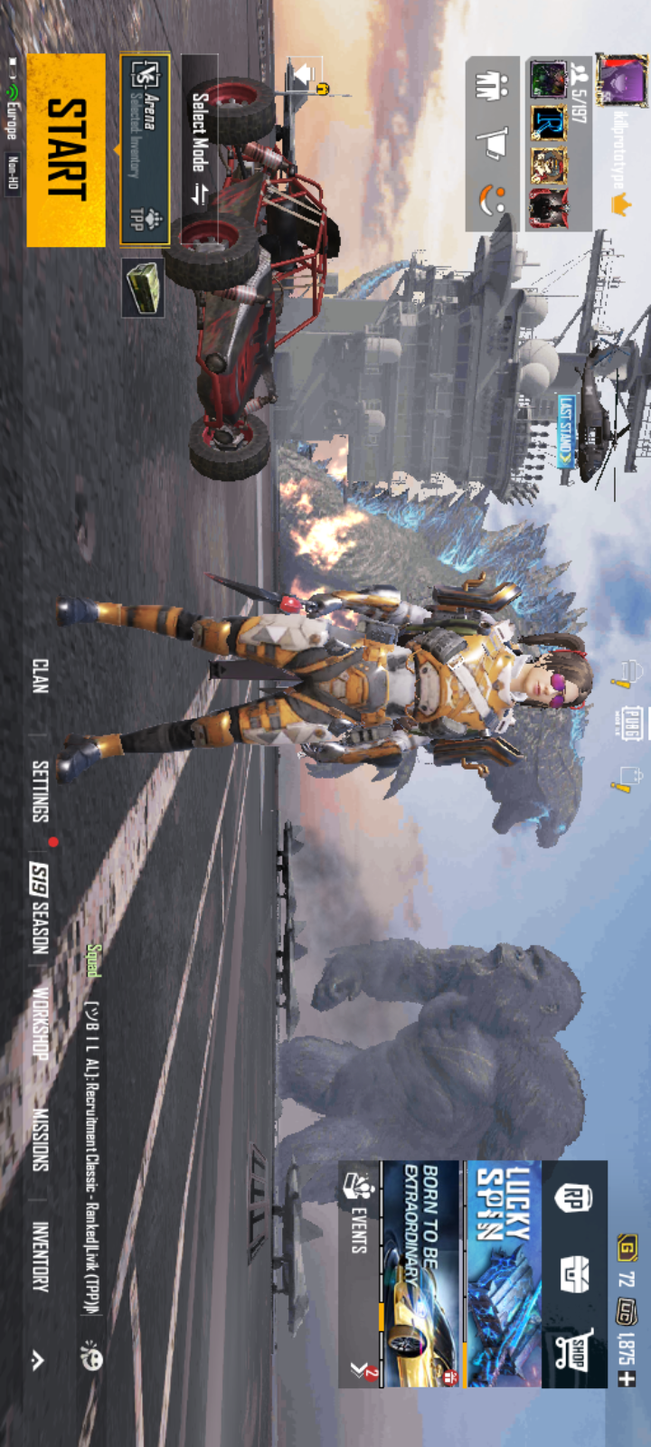 Elo, wanna ask whether mechanical Godzilla will walk in livik? Just ...