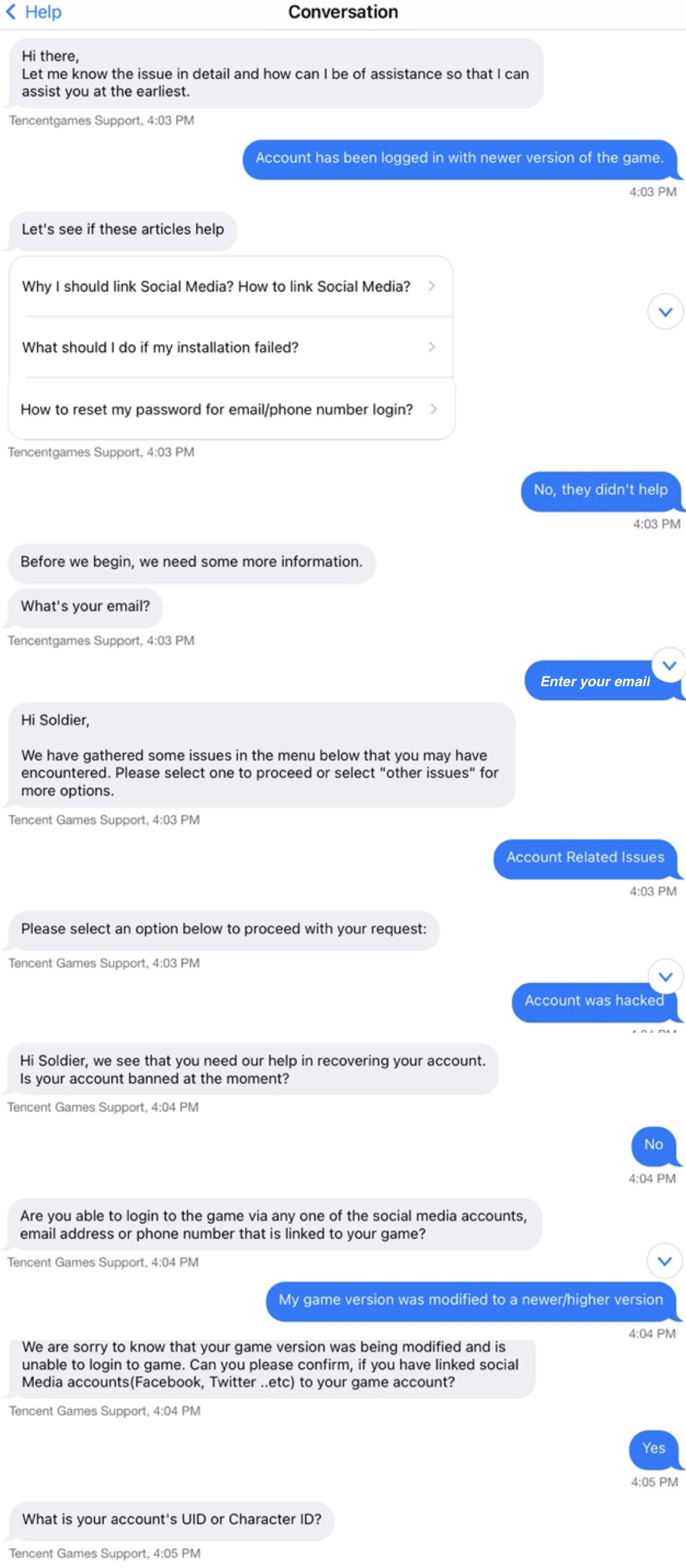 Ok, I've had the problem for a few months now :( - PUBG MOBILE