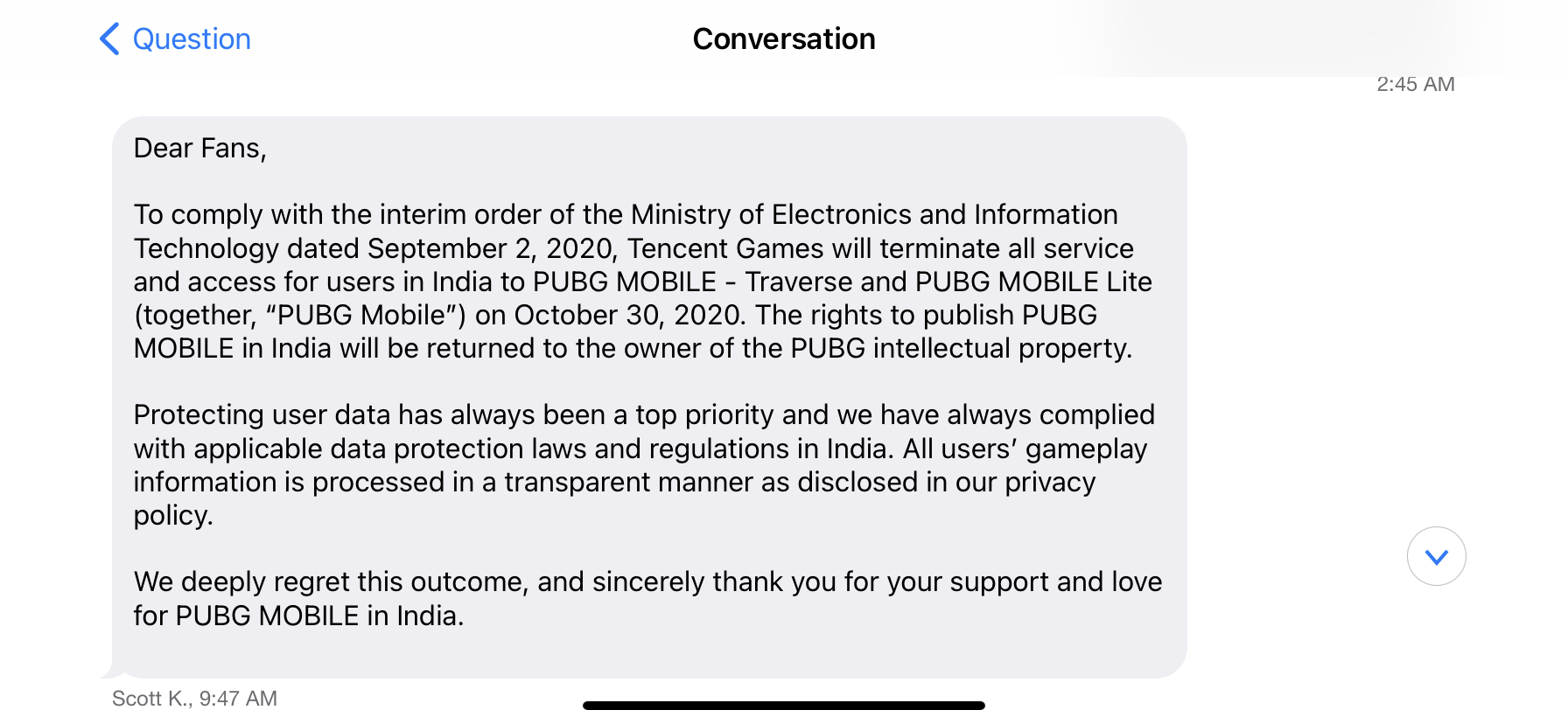 I tried and tried and tried and tried to save my account but tencent support sucks - PUBG MOBILE