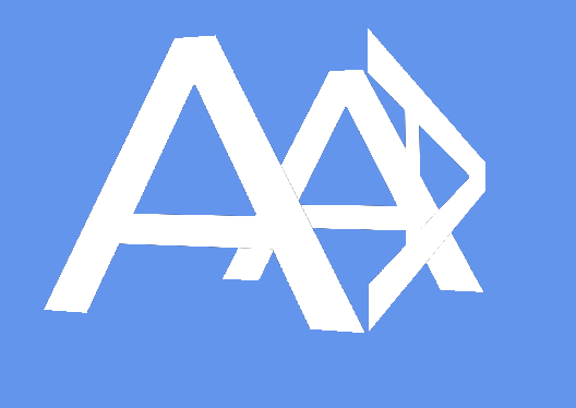 from blurry shit, to sharp letter A over box - Silk.NET